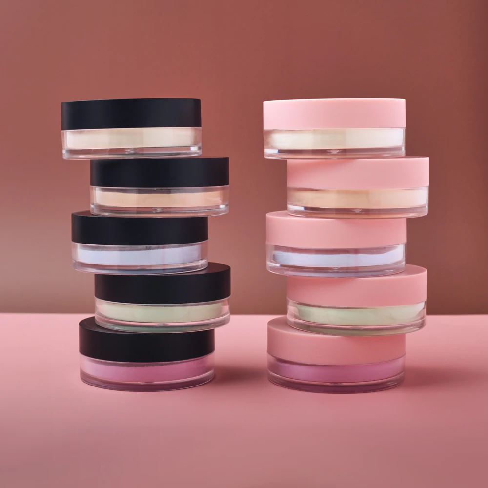 Hot Selling 5 Colors Loose Powder Private Label Black Container ...