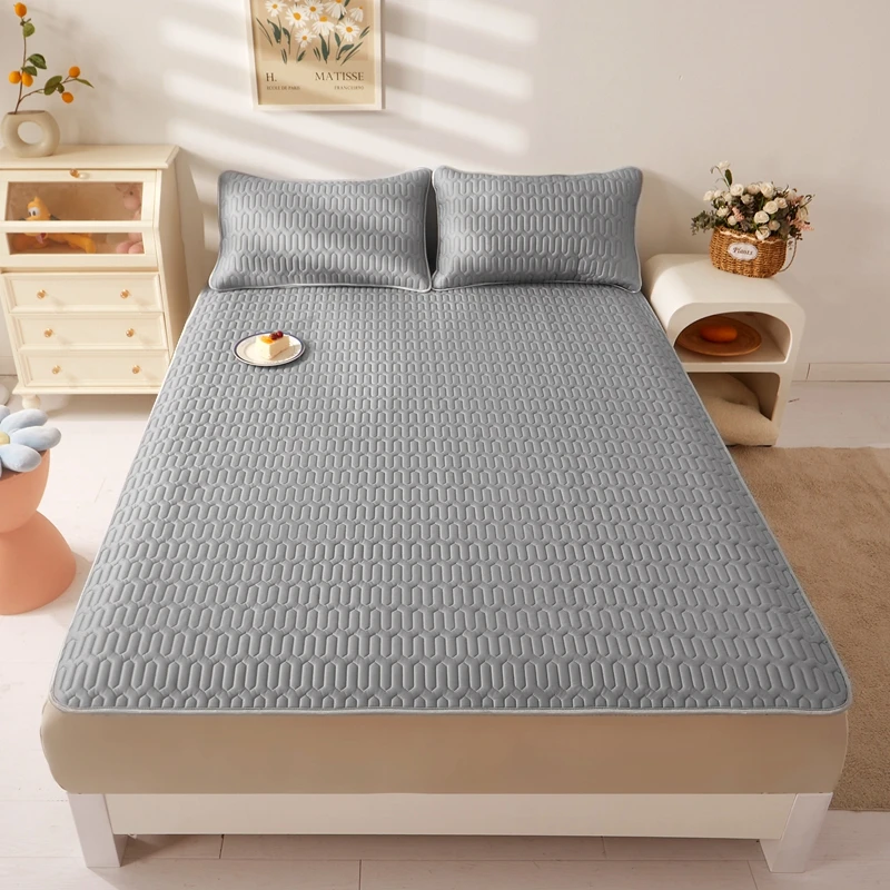 Wholesale Summer Cooling Silk Fabric Latex Sleeping Mat Pillowcase Set ...