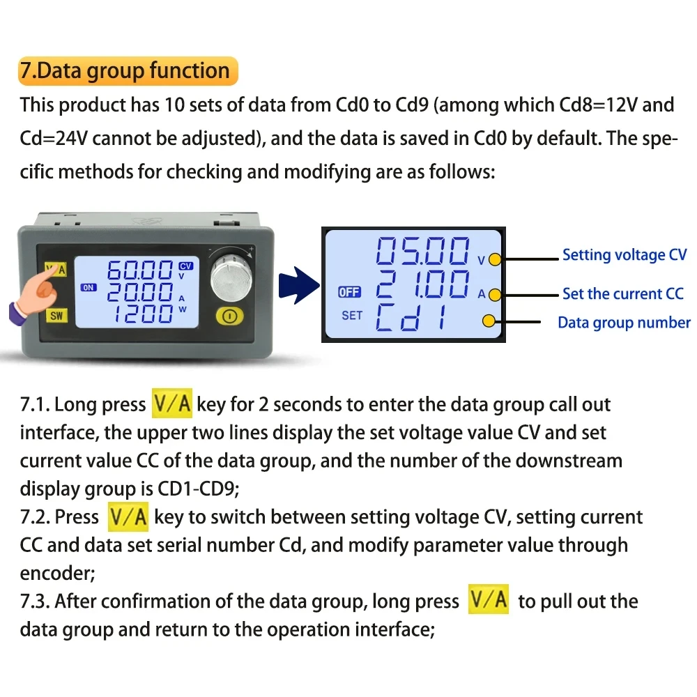 XY6020L CNC DC Adjustable Power Supply Module - Voltage Regulator for ...