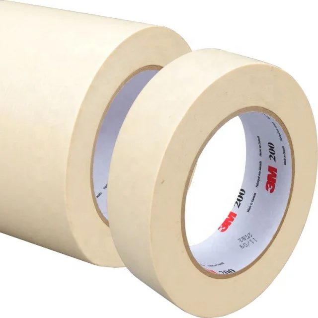 3M 200 Creper Paper Masking White Rubber Adhesive Tape| Alibaba.com