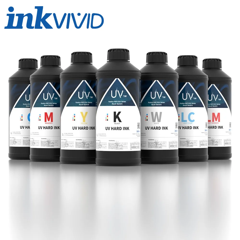 UV Hard Ink for Printing on Glass Panels Compatible with Ricoh G5 / G6 ...