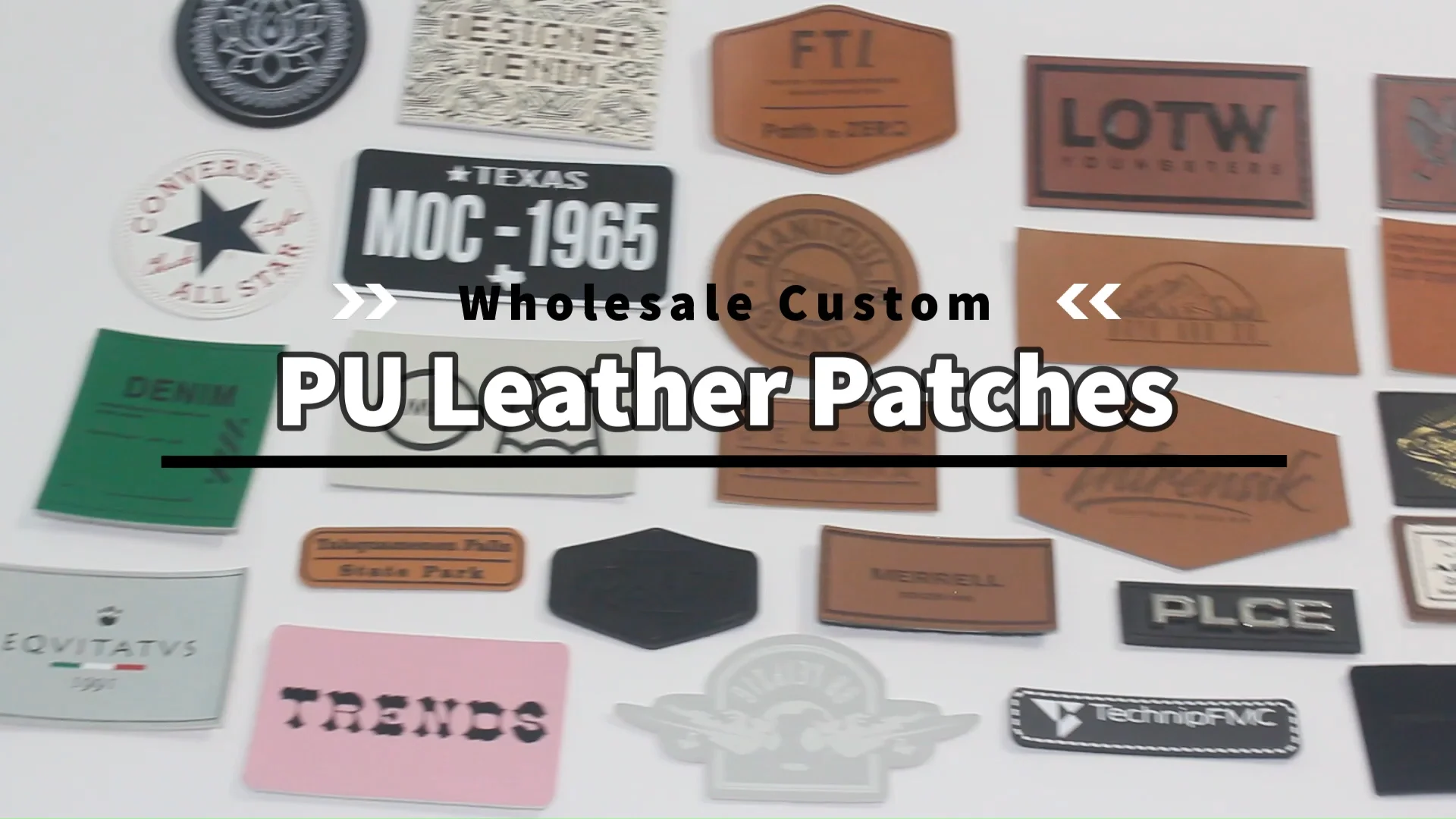 Clothing Tag Labels Supplier Custom Fashion Jeans Pu Leather Patches ...