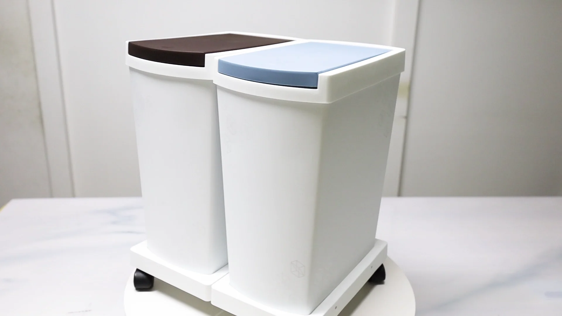 2022 Hot Sale Plastic Wheeled Recycle Waste Bin Kitchen Office Bathroom ...