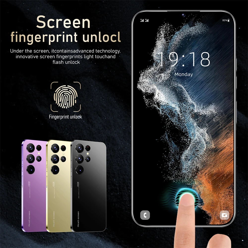 Original 16gb+512gb S23 Ultra Multi Function Full Screen Mobile Phones ...