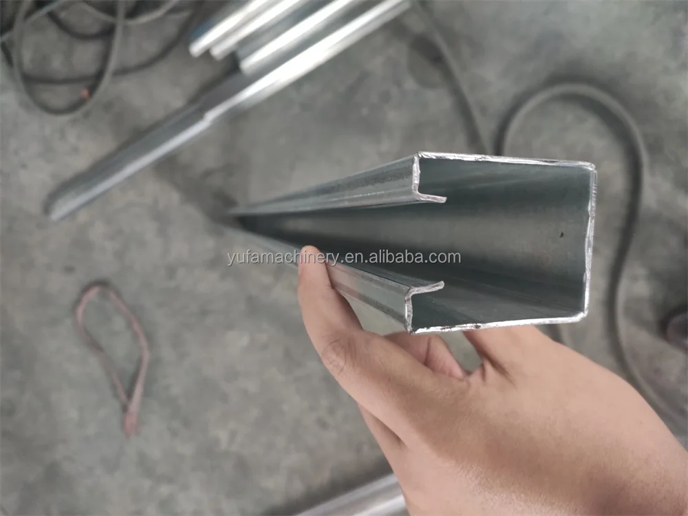 Guide Rail Roller Shutter Door Track Channel Roll Forming Machine - Buy Track Roll Forming ...