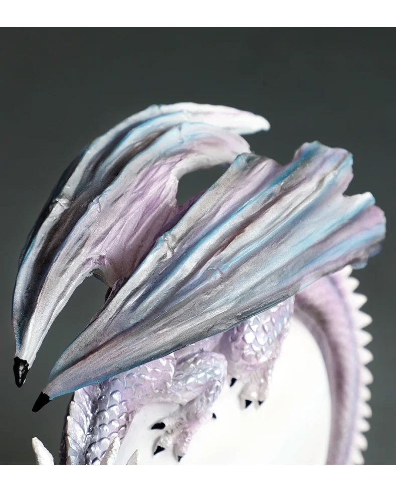 Oem Poly Resin Figurine Full Moon Dragon Customs Dragon Statue - Buy ...