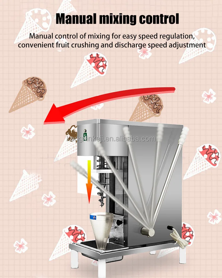 Fresh Real Fruit Ice Cream Machine - Easy & Efficient