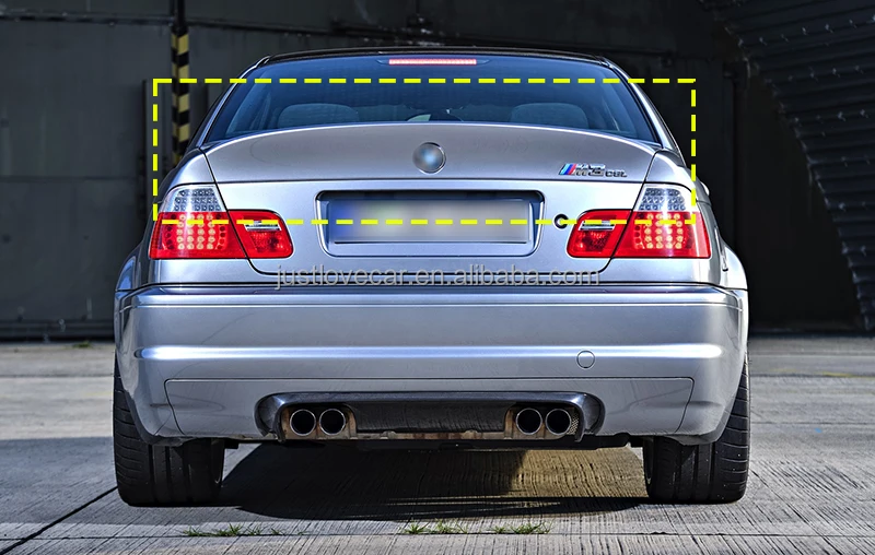 Justlovecar Csl Style Spoiler For Bmw E46 2dr 4dr Abs Car Rear Trunk ...