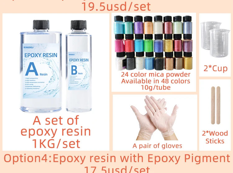 Hot Sale Crystal Epoxy Resin Starter Kit for DIY Crafts