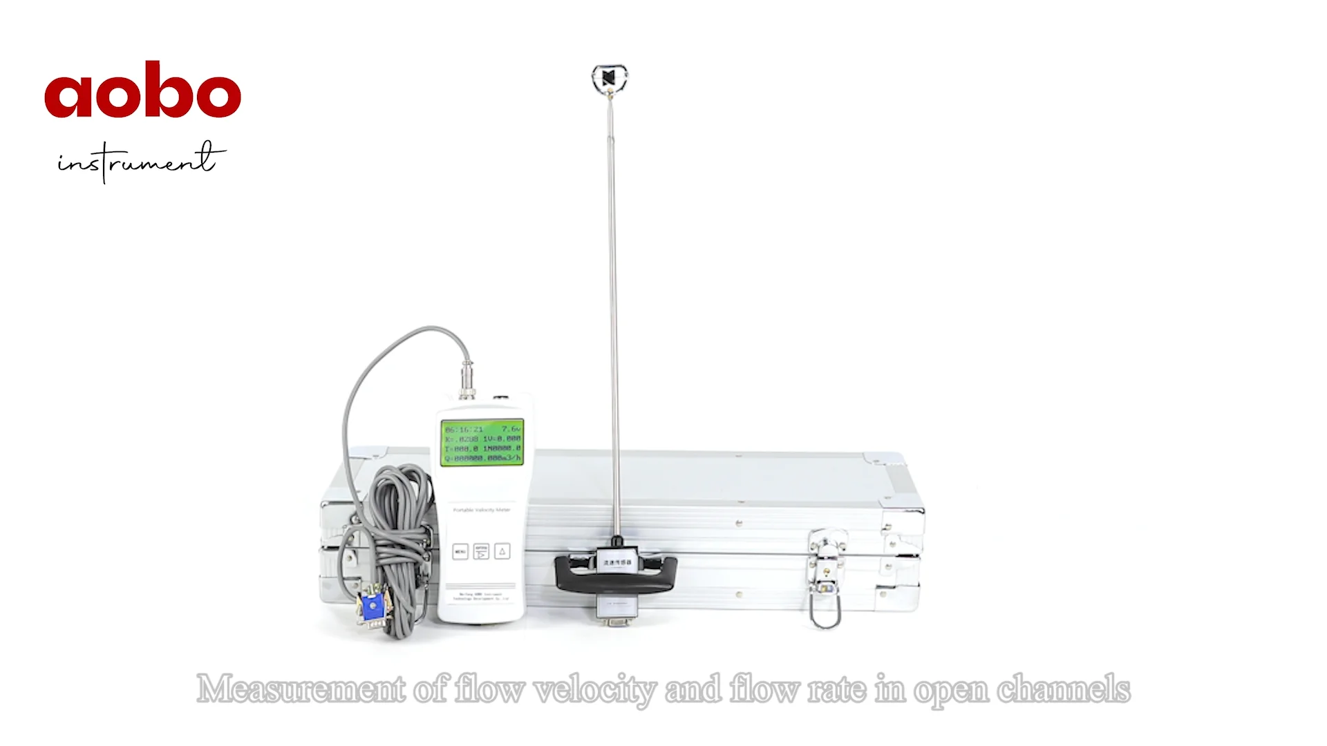 Open Channel Velocity Meter River Flow Meter Water Level Flow Sensor ...