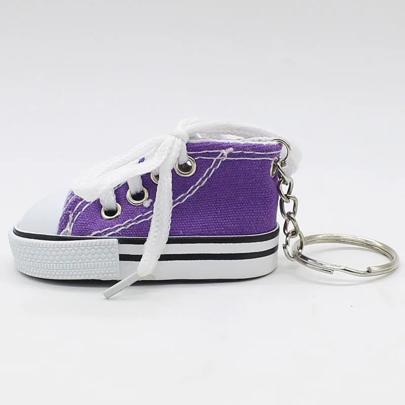 Cute Canvas Sneaker Keychain Mini Sports Shoes Pendant Keyring Women ...