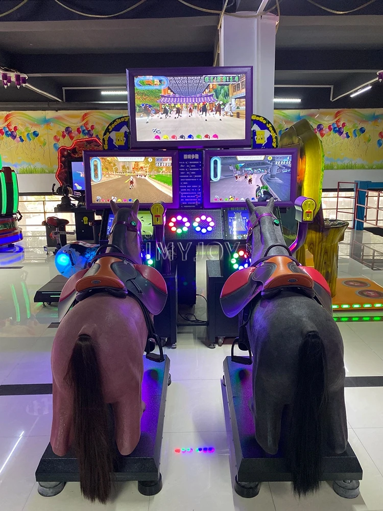 Carnival Amusement Park Indoor Electric Coin Operated West Cowboy Interactive Arcade Simulator ...