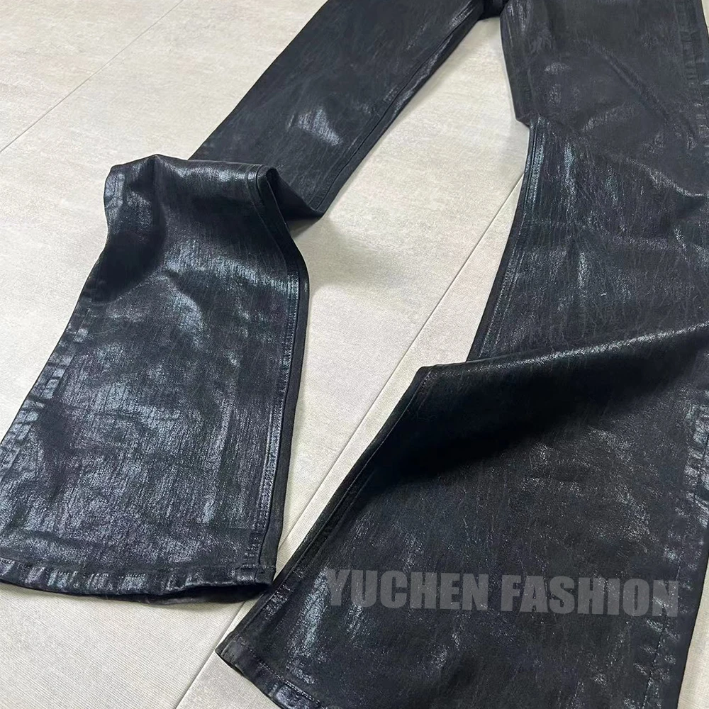 Shop Vintage Wax Jeans with Raw Edges and Distressed Look