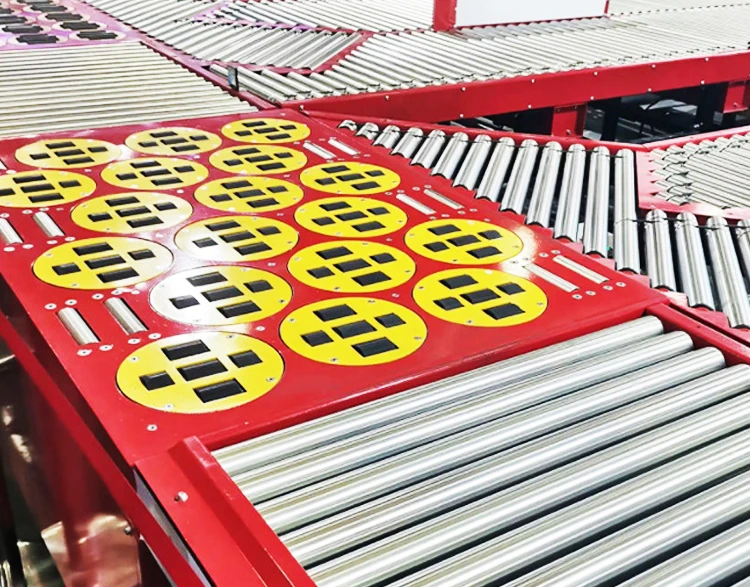 High Speed Wheel Sorting Conveyor with DWS for Parcel Sorting