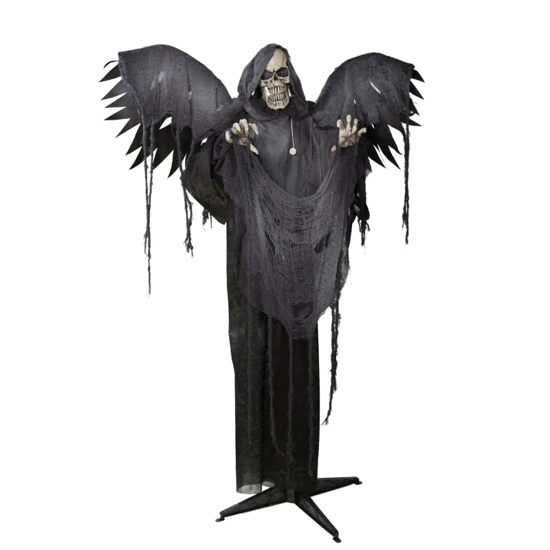 Halloween Decoration Life size Halloween Animatronics standing Reaper ...
