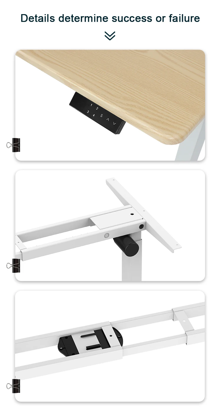 Ergonomic Office Furnture Electric Height Adjustable Sturdy Standing ...
