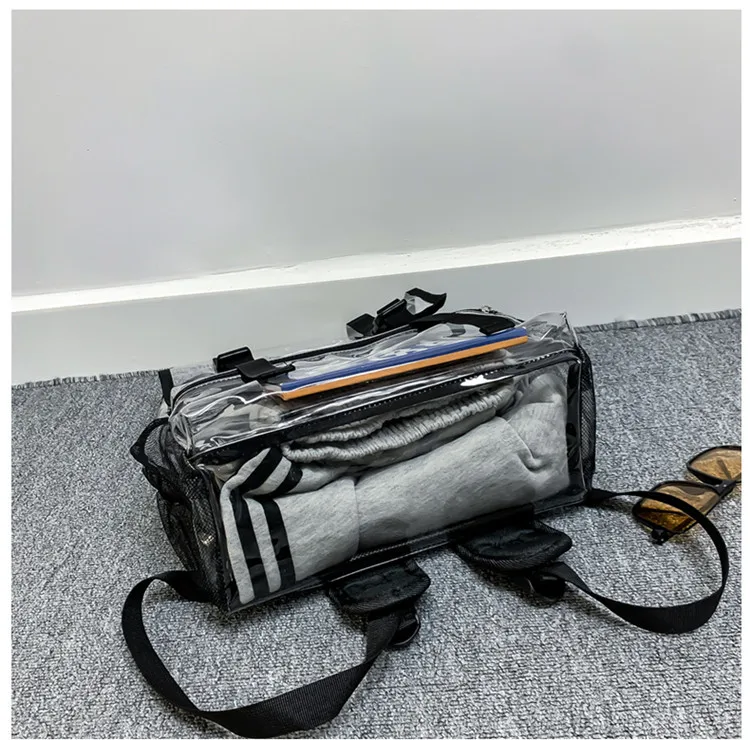 Factory Custom Transparent Pvc School Bag Waterproof Pvc Shopping Bag ...