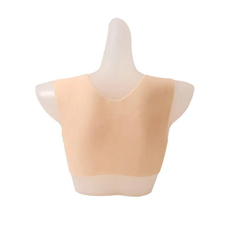 Low Neck Realistic Breastplate Silicone Breast Forms
