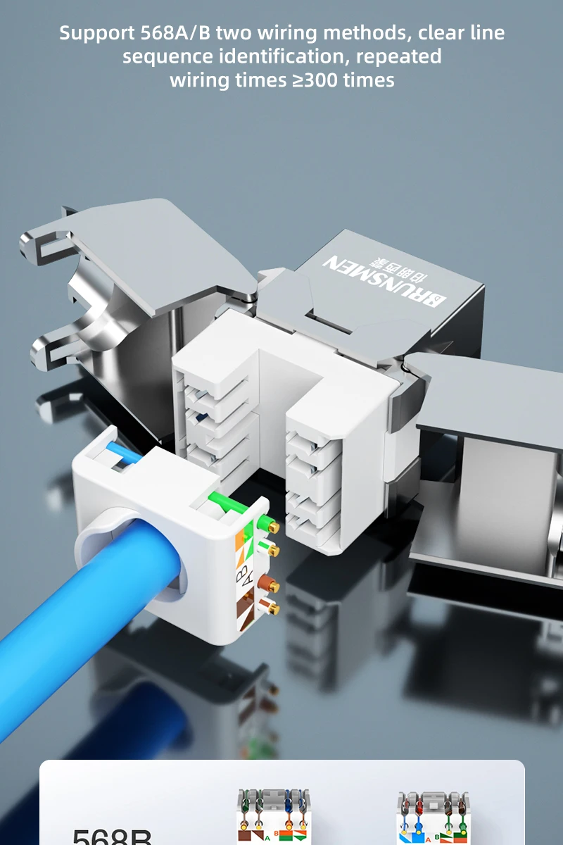 180 Degree CAT6 shielded Toolless Network Module CAT6 FTP Keystone Jack| Alibaba.com