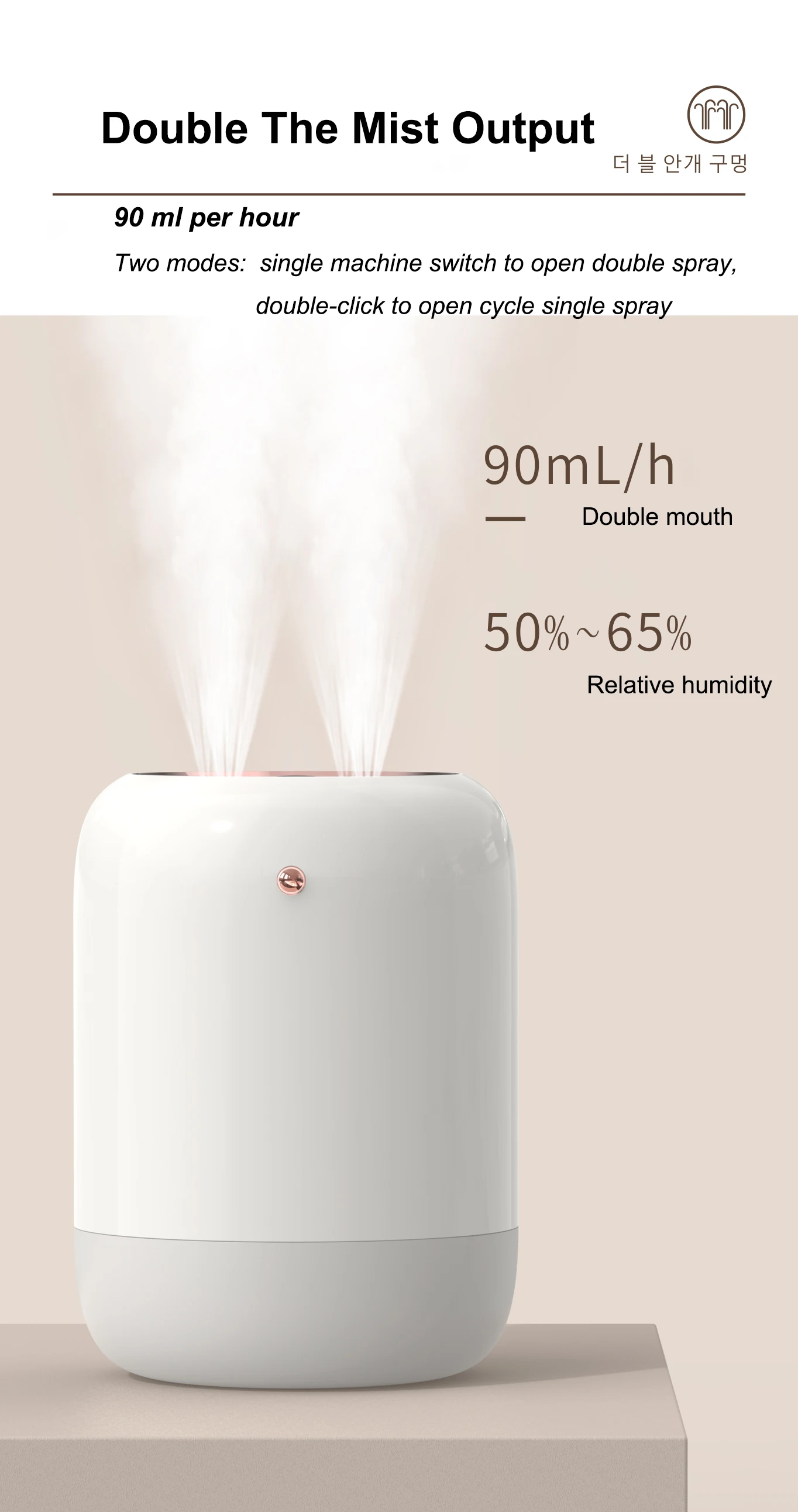1l Wireless Portable Small Uvc Sterilized Mini Humidifier Usb ...