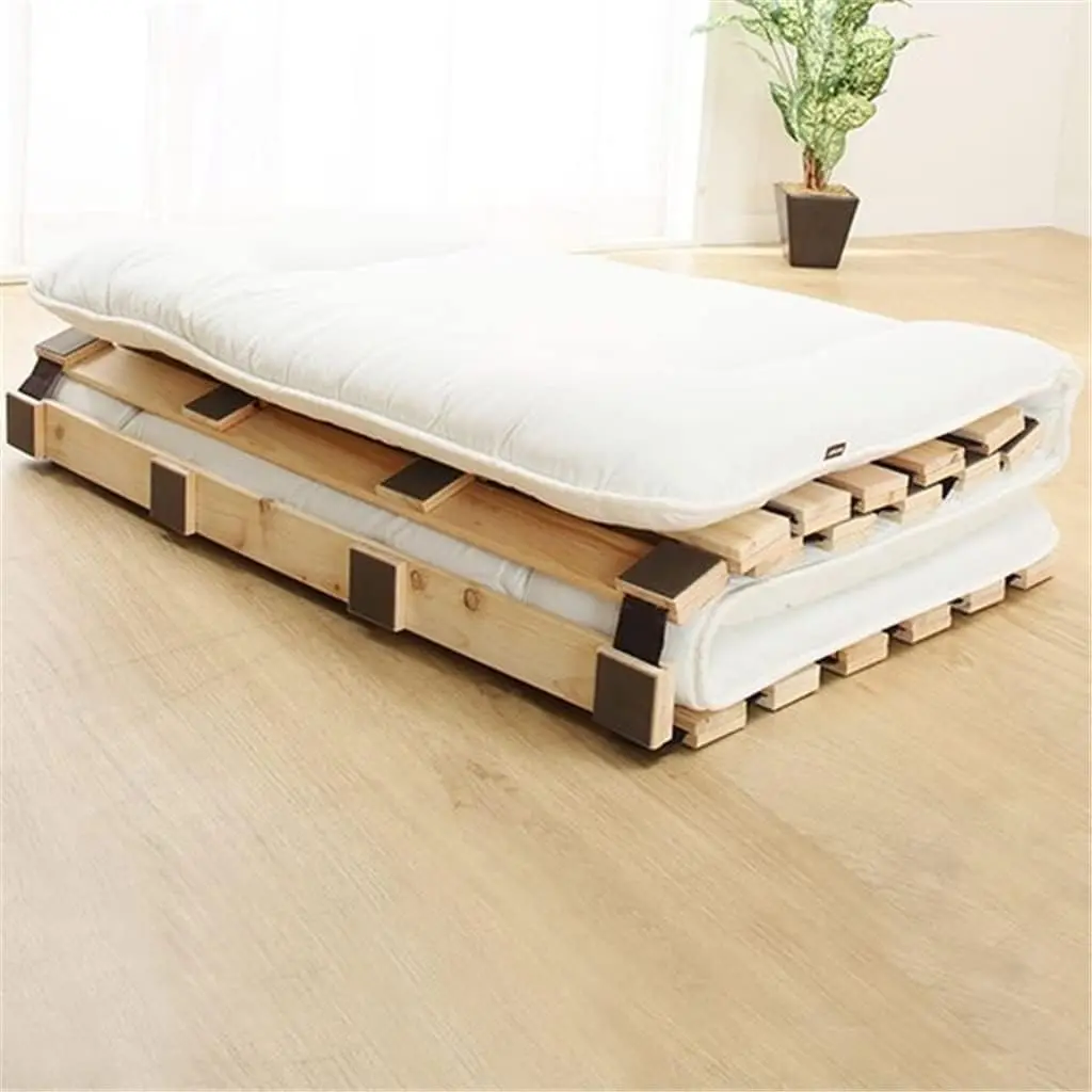 Folding Pine Wood Bed Japanese Wooden Platform Tatami Bed - Buy Tatami ...