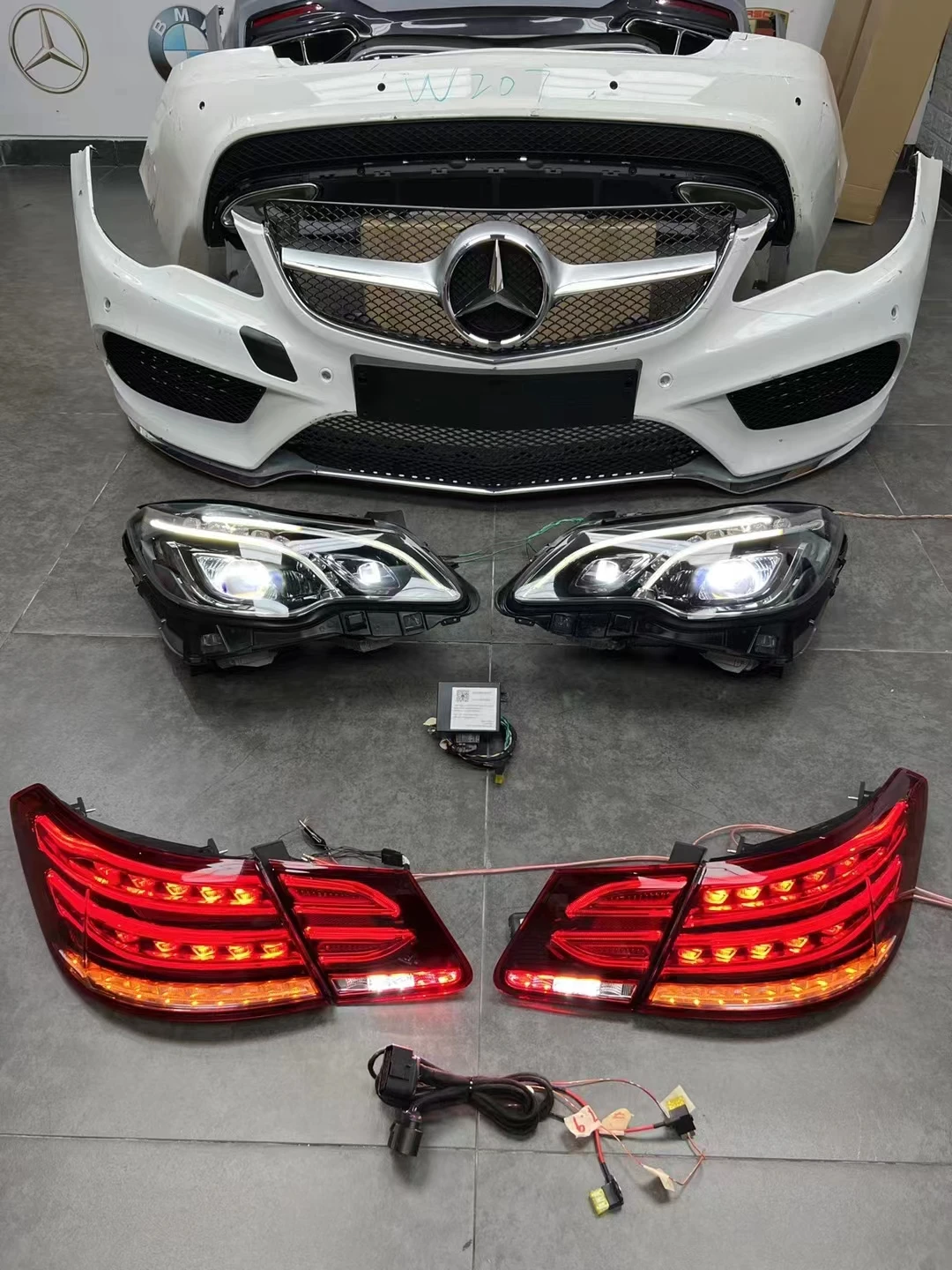 New Car Headlight Assembly Led Xenon Headlamp For Mercedes Benz E Class ...