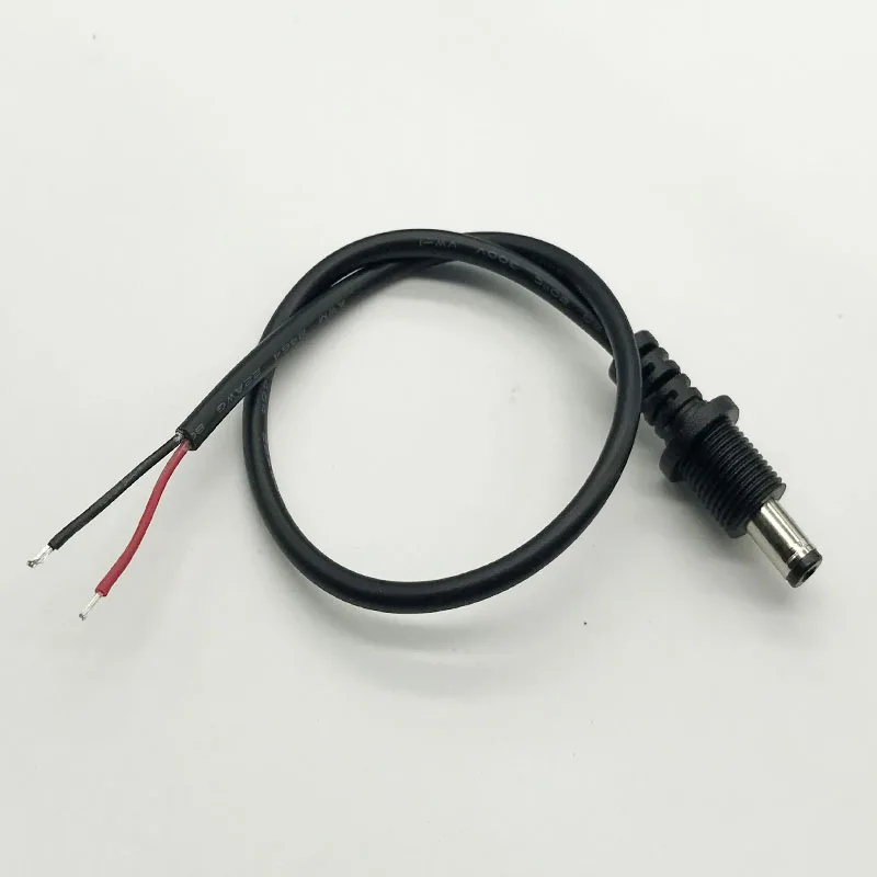 Dc5521 Dc Power Socket Male Jack Panel Mount Solder Connector Adapter Dc-022b With 2464 22awg ...
