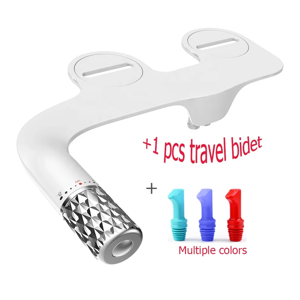Ultra-Thin Non-Electric Plastic Bidet Sprayer with All Accessories Cold ...