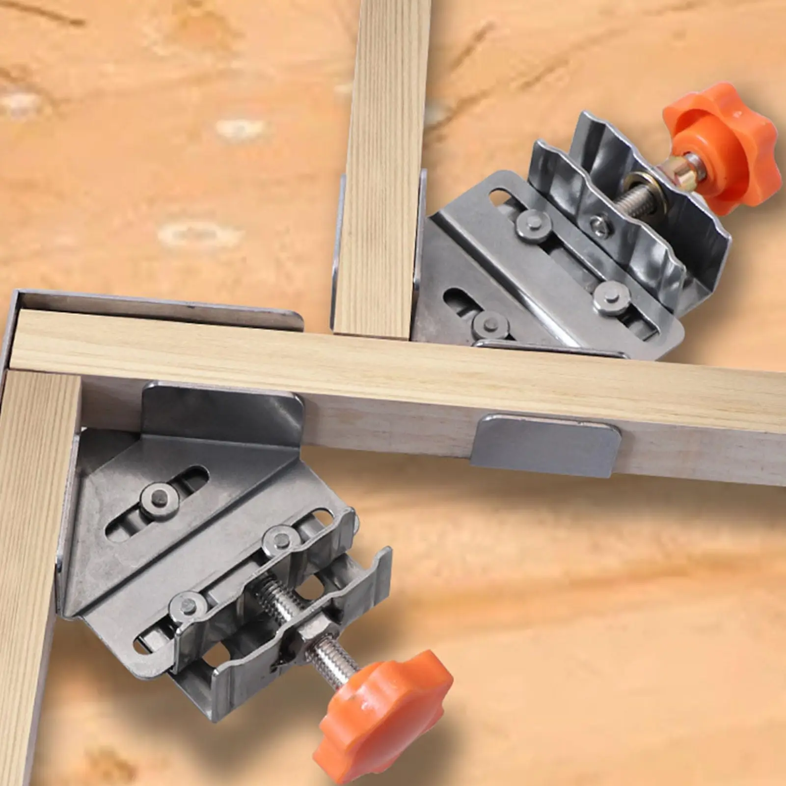 Stainless Steel Corner Clamps for Woodworking Tools-Non Slip 90 Degree ...