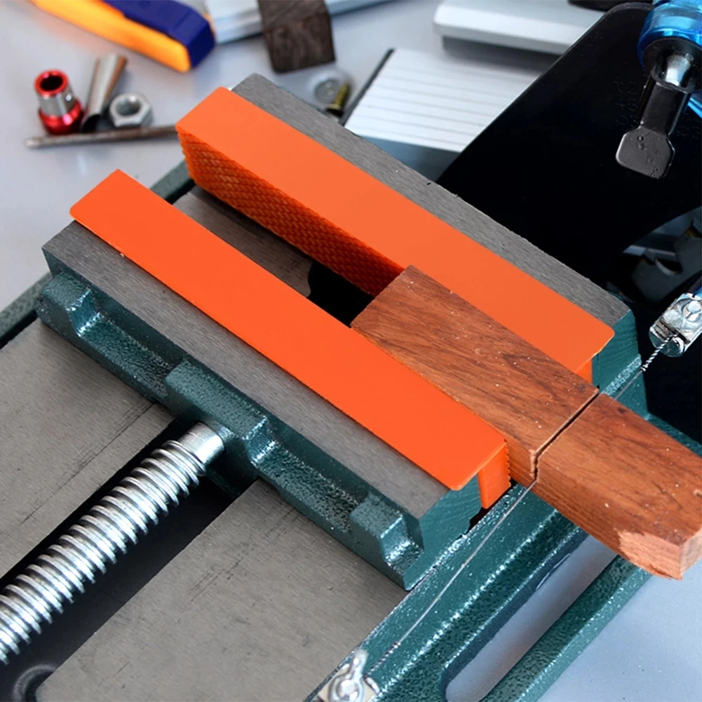 2pcs Vise Jaw Pads Vise Protection Strip Pair Of Magnetic Soft Pad Jaws ...