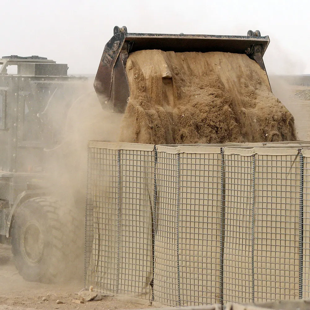 Fill Sand Barrier For Bunker Guard Post Defensive Barriers Lined With ...