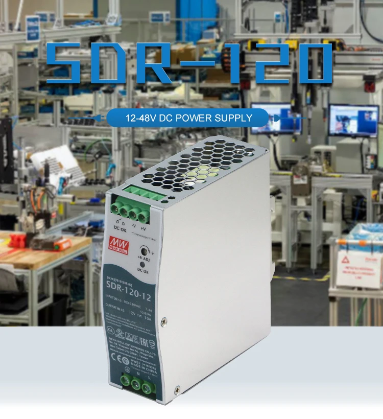 Bộ Đổi Nguồn Mean Well SDR-120-24 – Công Xưởng Máy - Vật Tư Công Nghiệp