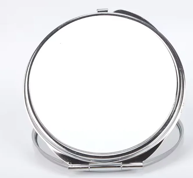 Large Round Compact Handheld Mirror Sublimation Blanks Pocket Mirrors ...