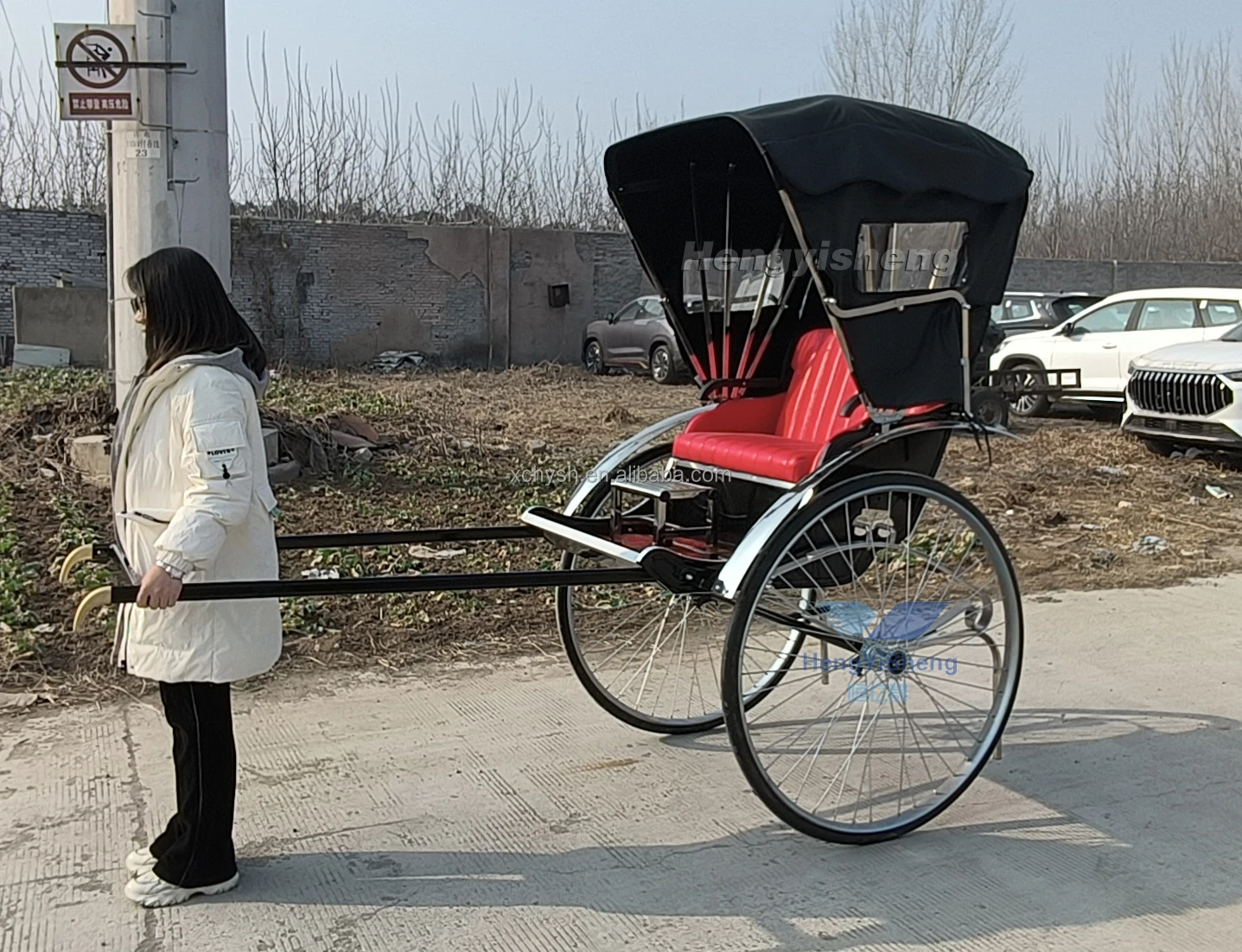 Vintage Japanese Style Hand Pulled Rickshaw - Hengyisheng