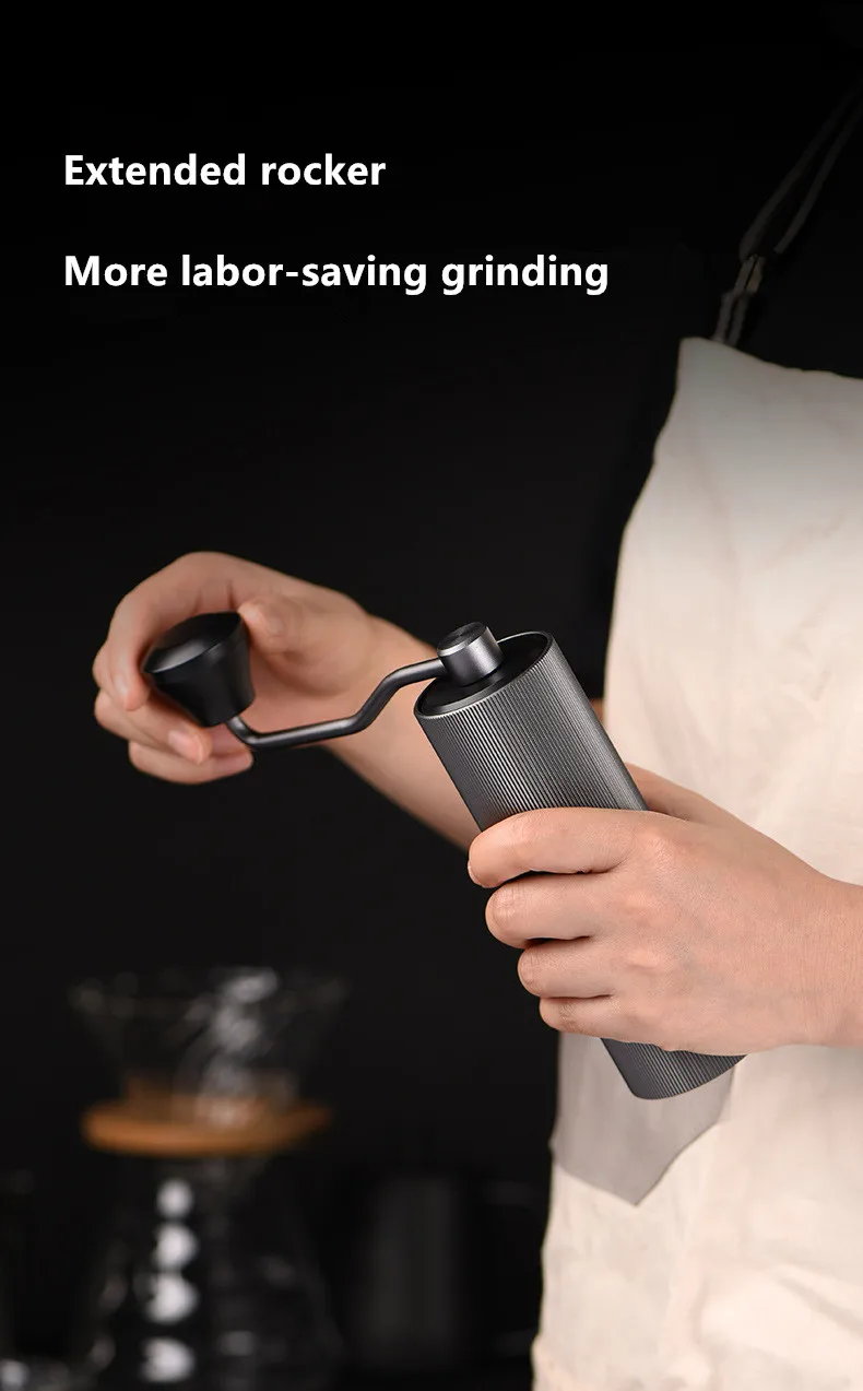 Custom Logo Portable Coffee Grinder Cnc Cutting Hand New Home ...