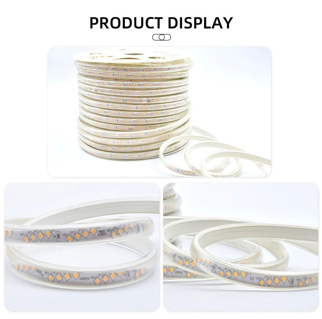 Long Lasting Outdoor Led Strip Light Four Lines Waterproof Ip65 220v ...