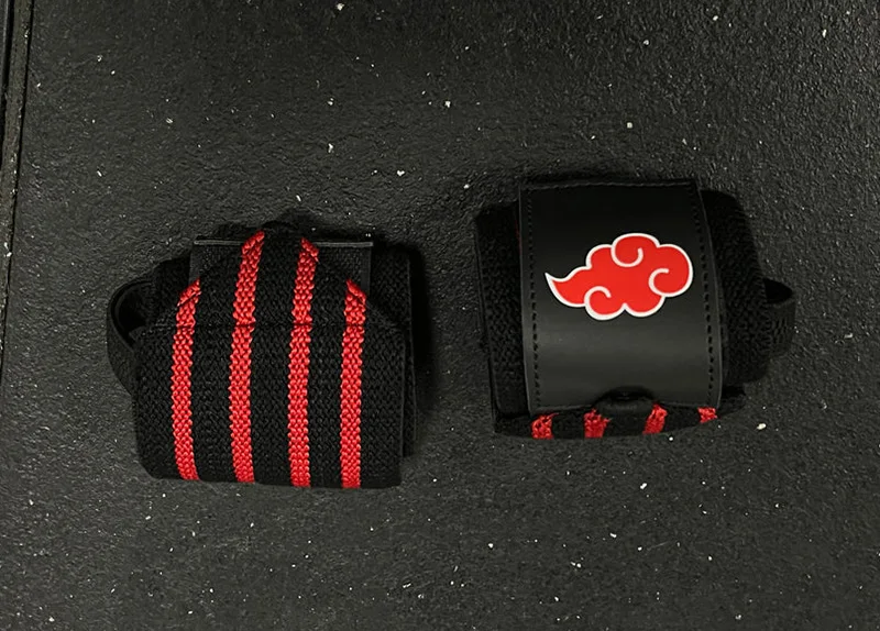 Anime Wrist Wraps Lifting Straps Akatsuki Cloud Wrist Wraps Gym ...
