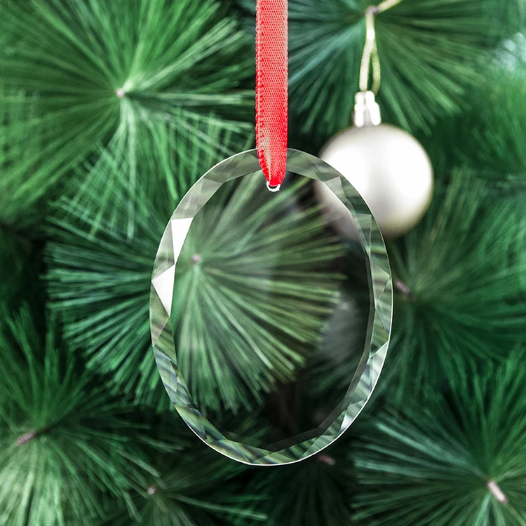 Wholesale Cheap Blank K9 Crystal Glass Round Hanging Ornament Custom ...