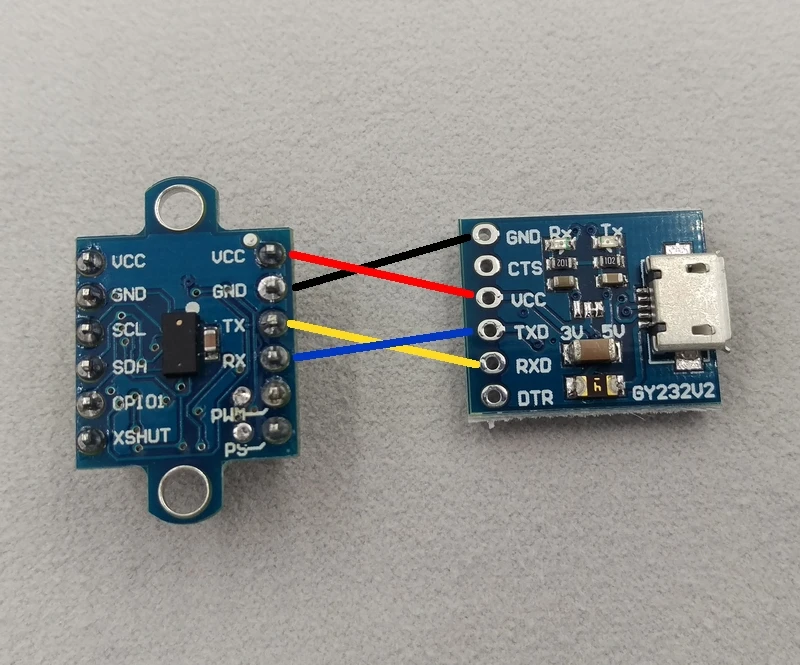 Gy-53 VL53L0X & VL53L1X Laser Tof Flight Time Ranging Sensor