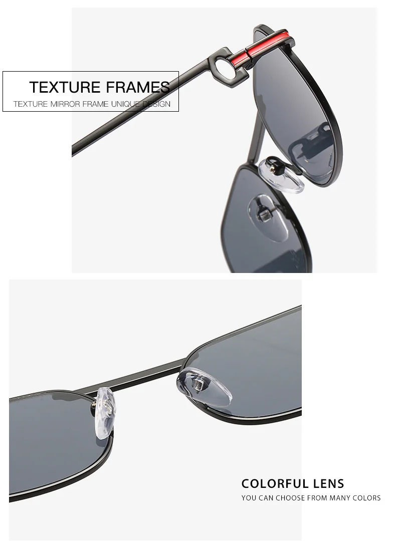 Mejores 7140 2021 New Small Oval Rimless Sunglasses One Piece Plastic ...