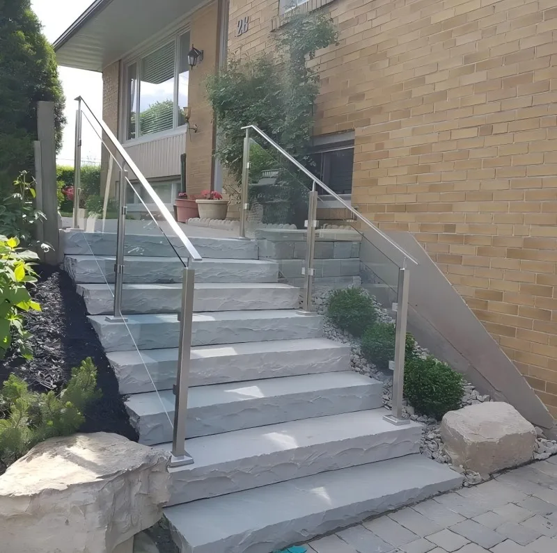 Prim Modern Frameless Handrails Baluster Tempered Glass Railing ...