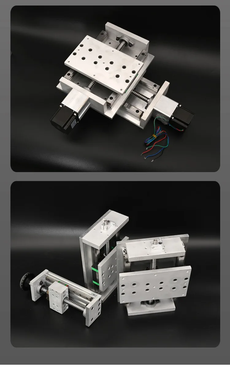 Cross Slide Table Linear Table Screw Module Guide Rail Drag Plate Heavy ...