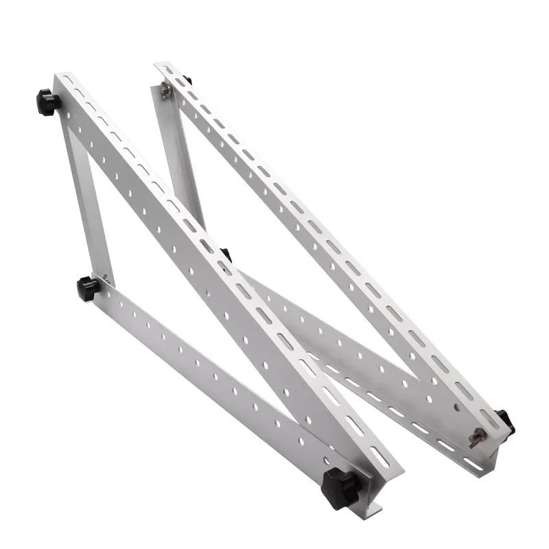 Seanro Aluminum Adjustable Triangle Solar Panel Flat Roof Mounting ...