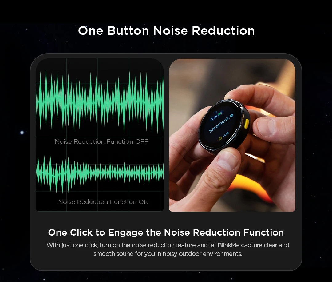 Saramonic Blinkme B2 Smart Wireless Microphone With Touchscreen And Customized Logo - Buy 2.4ghz ...