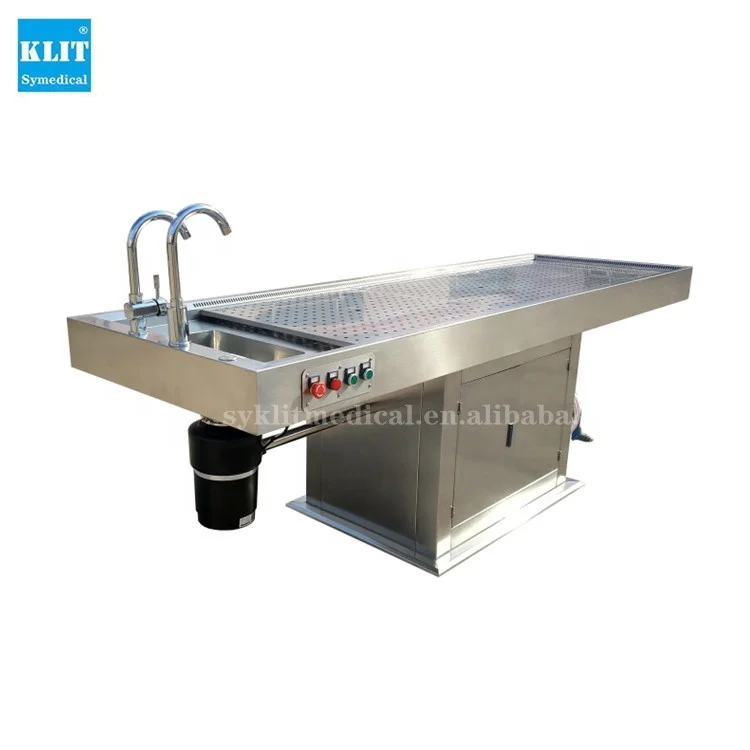 Mortuary Embalming Station - Stainless Steel Autopsy Table