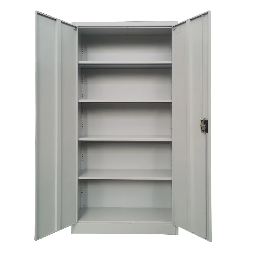 2 Door Metal Steel File Cabinet Swing Door Office Furniture Cupboard for Kitchen School Gym Hotel Application
