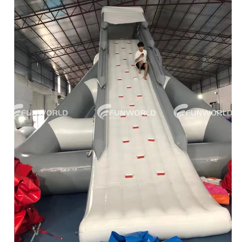 Large Water Toy Inflatable Floating Iceberg Climbing Wall Inflatable ...