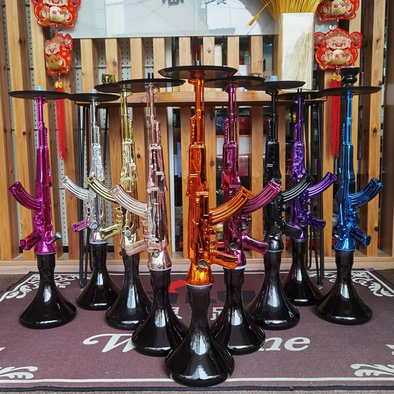 Arabian Craft Resin AK47 Gun Shisha Hookah with Accessories