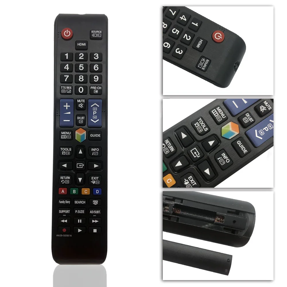 Rcu Replacement Remote Control Fit For Samsung Universal Led Lcd Smart ...