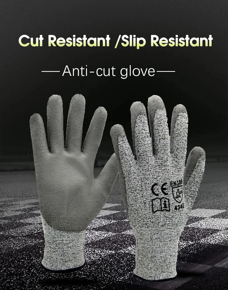 SONICE Cut Level 5 Anti Cut Protective Guantes Industrial Construction ...